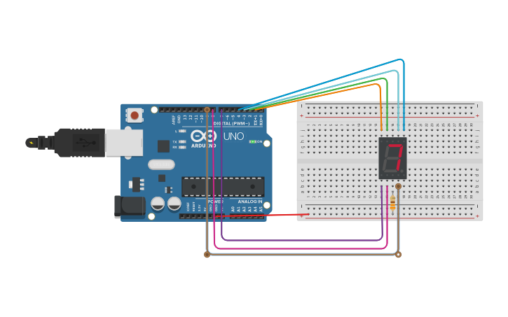Circuit design Arduino display - Tinkercad Circuit design Arduino display - Tinkercad