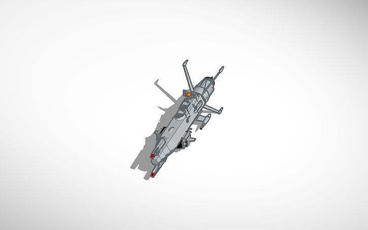 3D design EDF Unmanned Automated Space Battleship (Be Forever Yamato ...