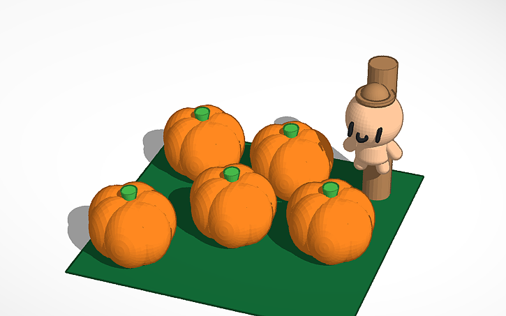 3D design pumpkin patch dtech | Tinkercad