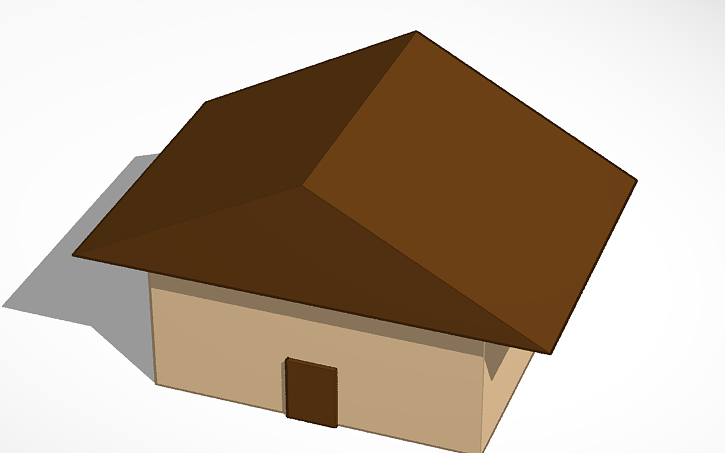 3D design simple house | Tinkercad