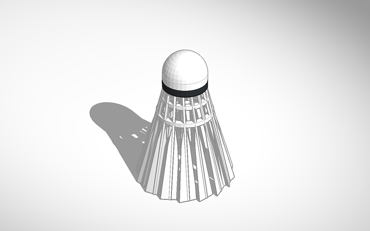 3D design Shuttlecock - Tinkercad