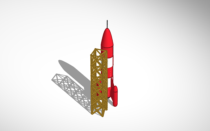 3D design Fusée - Tinkercad