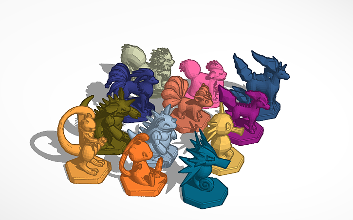 3D design pokemon - Tinkercad