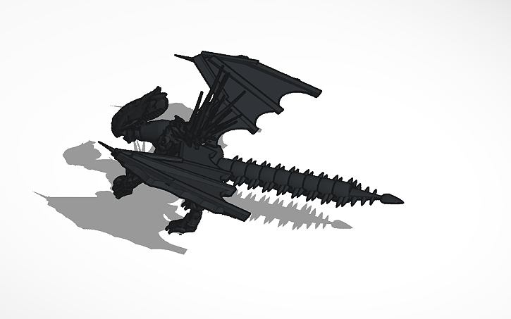 3D design flying queen xenomorph/dracomorph | Tinkercad