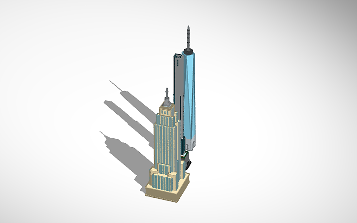 3D design Tallest New York Buildings - Tinkercad