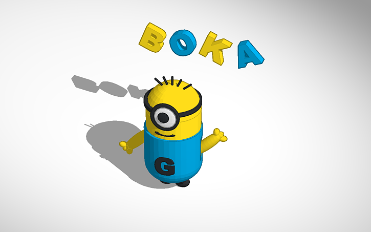 3D design Funny minion - Tinkercad