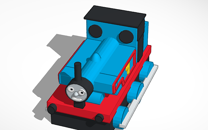 3D design Thomas the Tank Engine - Tinkercad