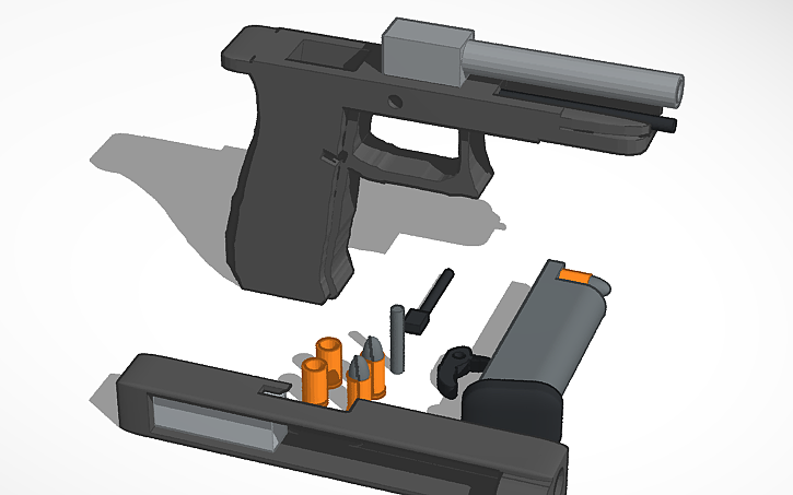 3D design goofy ahh glock 17 | Tinkercad