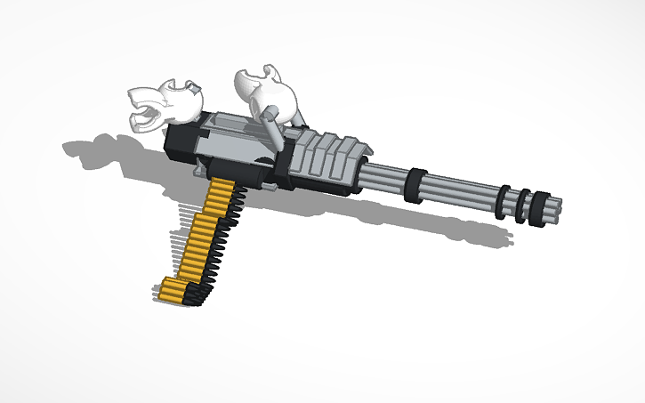 3D design Machine Gun | Tinkercad