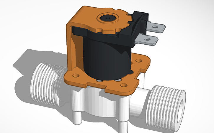 3D design Electrovalvula - Tinkercad