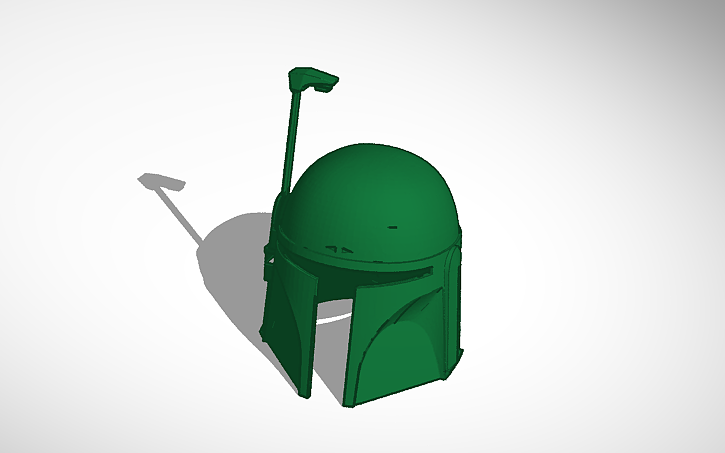 3D design Boba Fett Helmet - Tinkercad