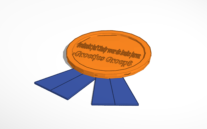 3D design medaille - Tinkercad