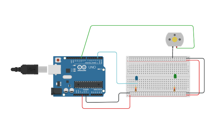 Circuit design Copy of LED - Tinkercad