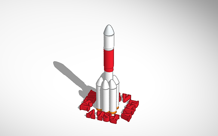 3D design PSLV Rocket Design | Tinkercad