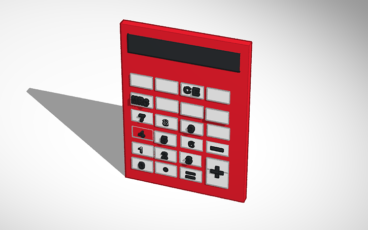 3D design Calculator unfinished | Tinkercad