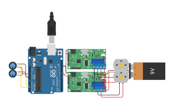 Circuit design Copy of Pololu Simple Motor Control - Tinkercad