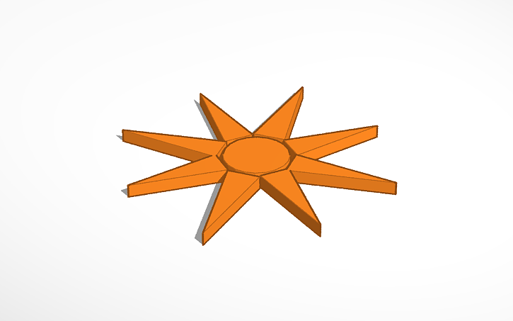3D design Sun Star - Tinkercad