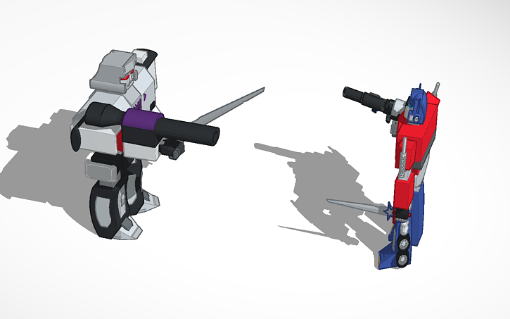 3D design Optimus Prime and Megatron | Tinkercad