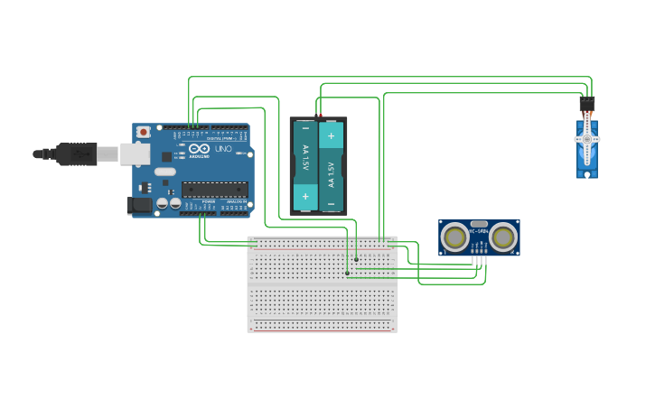 Circuit Design Rotating Radar Online Tinkercad