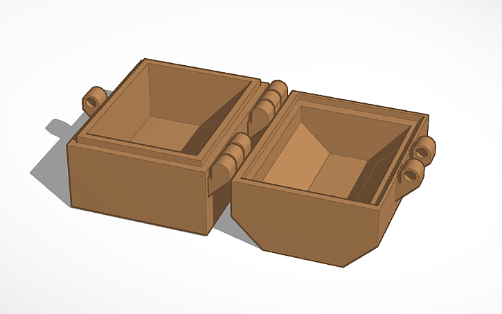 3D design Box with Hinges - Tinkercad