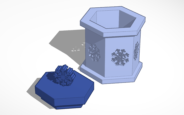3D design Snowflake Lantern - Tinkercad