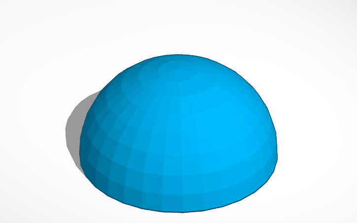 3D design ball_half | Tinkercad