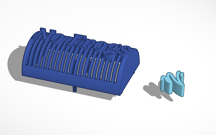 3D design Fish Filter - Tinkercad