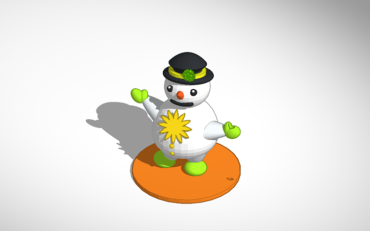 3D design SnowMan | Tinkercad