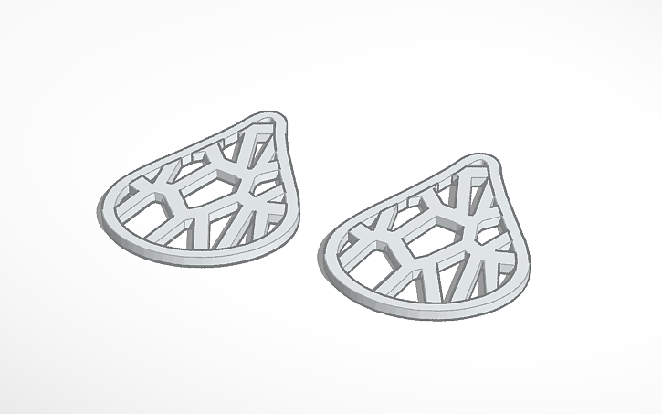 3d Design Tear Drop Voronoi Tinkercad