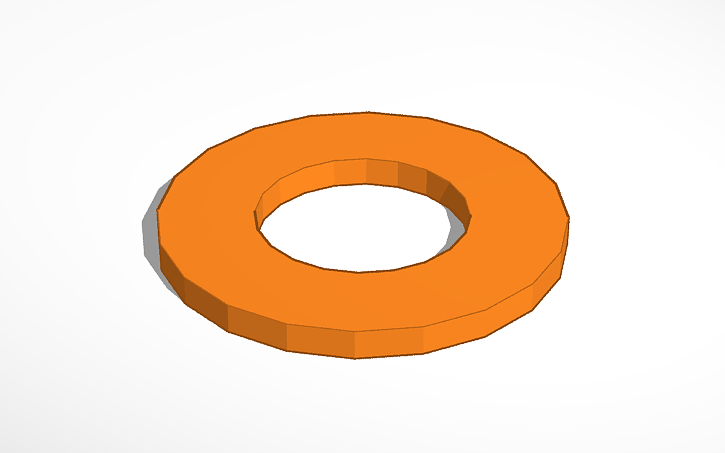 3D design M10 Washer | Tinkercad