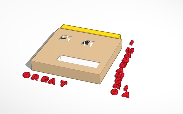 3D design donald trump - Tinkercad