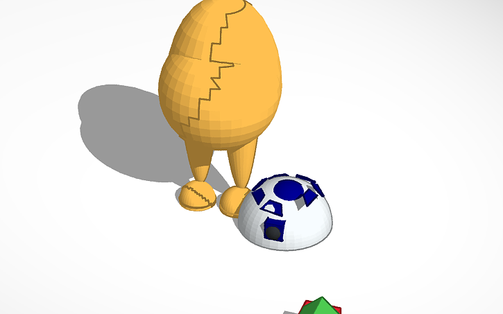 3D design R2 D2 - Tinkercad
