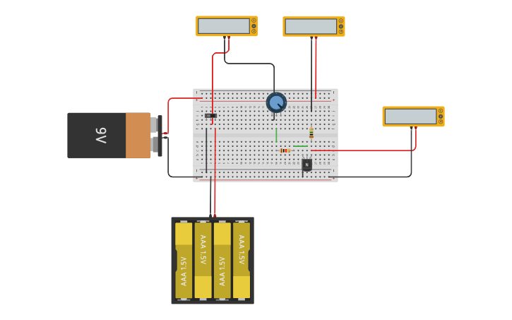 Circuit design Transistores - Tinkercad