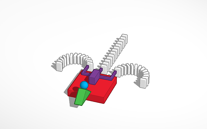 3D design domino triple launch tutorial - Tinkercad