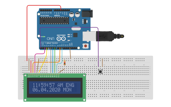 Circuit Design Lab7 Lcd Tinkercad