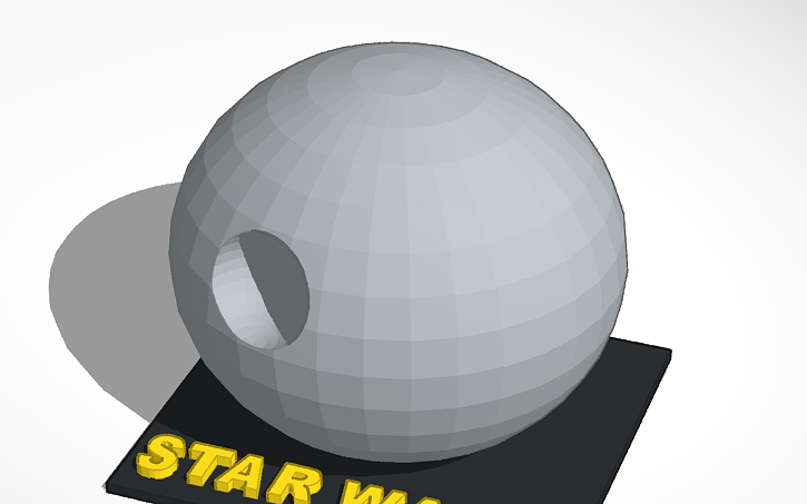 3D design Death Star - Tinkercad