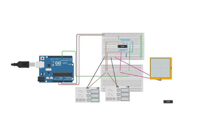 Circuit design 2:1 multiplexer - Tinkercad