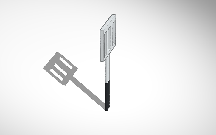 3D design spatula - Tinkercad