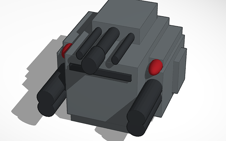 3D design Rolling Fortress Turret | Tinkercad