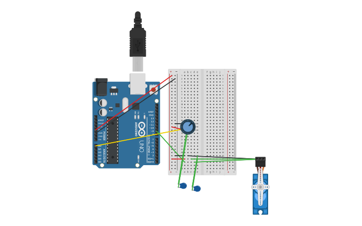Circuit design Mood cue - Tinkercad