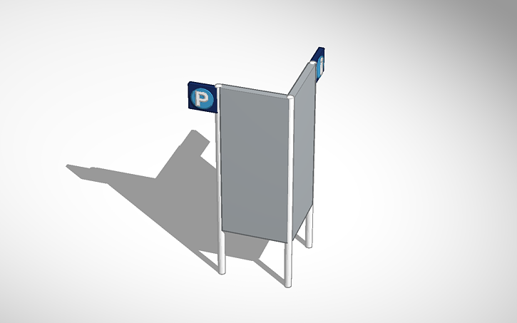 3D design Parking-Kiosk - Tinkercad