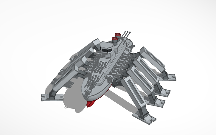 3D design Landship (Iron Order) - Tinkercad