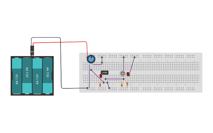 Circuit design IR sensor using photodiode - Tinkercad