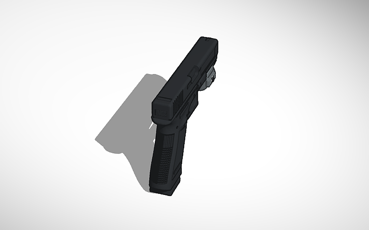 3D design Glock with laser | Tinkercad