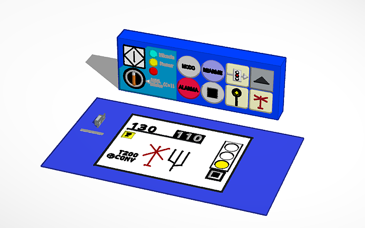 3D design Equipo ASFA Digital Tipo CONV en cabina | Tinkercad
