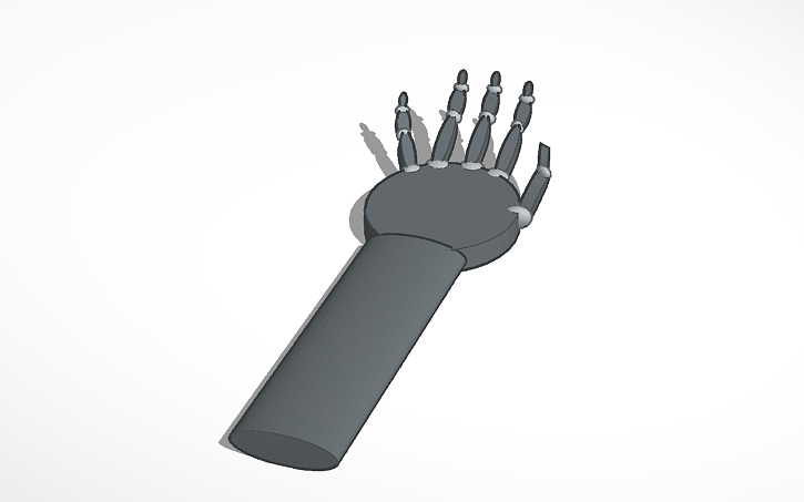 3D design Robot Hand - Tinkercad