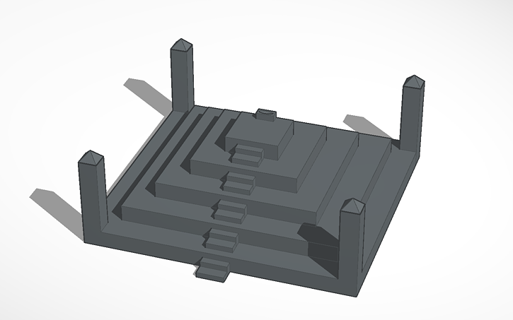 3d Design Step Pyramid Tinkercad