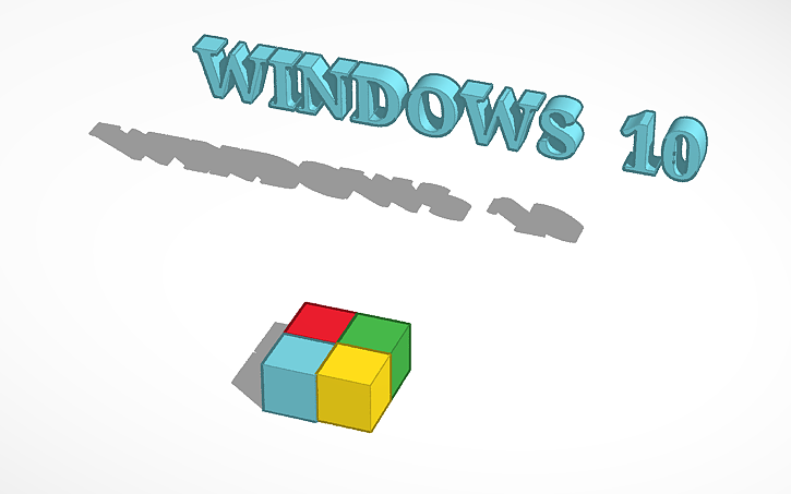 3D design Microsoft Windows 10 - Tinkercad