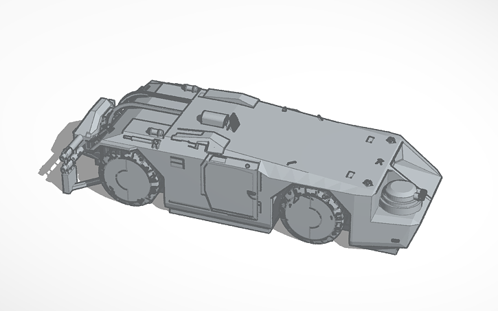 3D design Alien APC (Turret Down) | Tinkercad