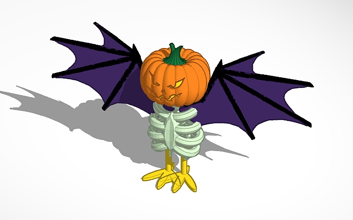 3D design Halloween creature - Tinkercad